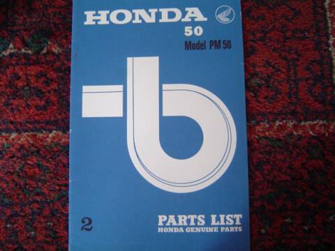 HONDA CANGURO PM50 1975 bromfiets parts list - Simons Motorcycle Books